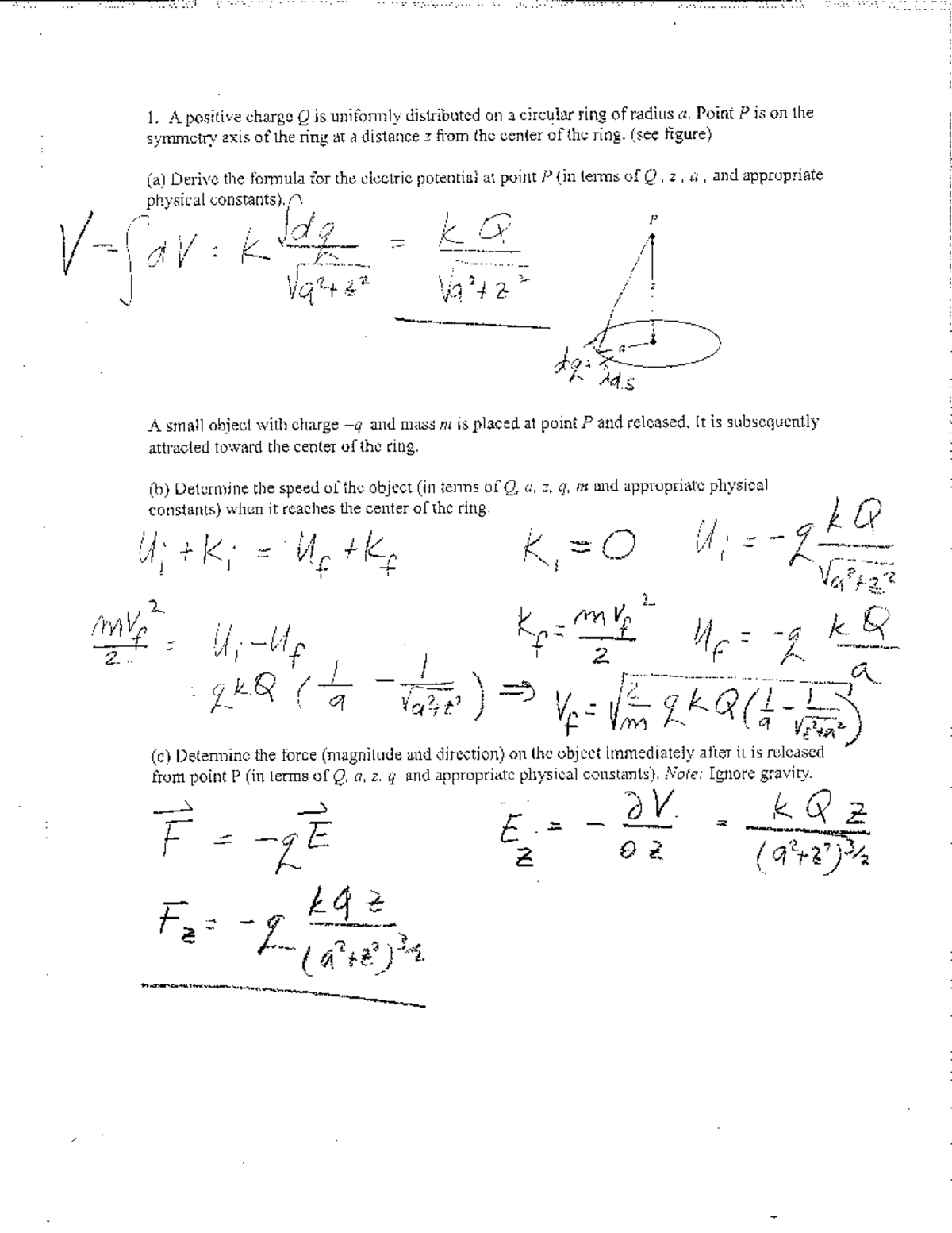Solutions to Final Spring 2007 - PHYS 102 - Studocu