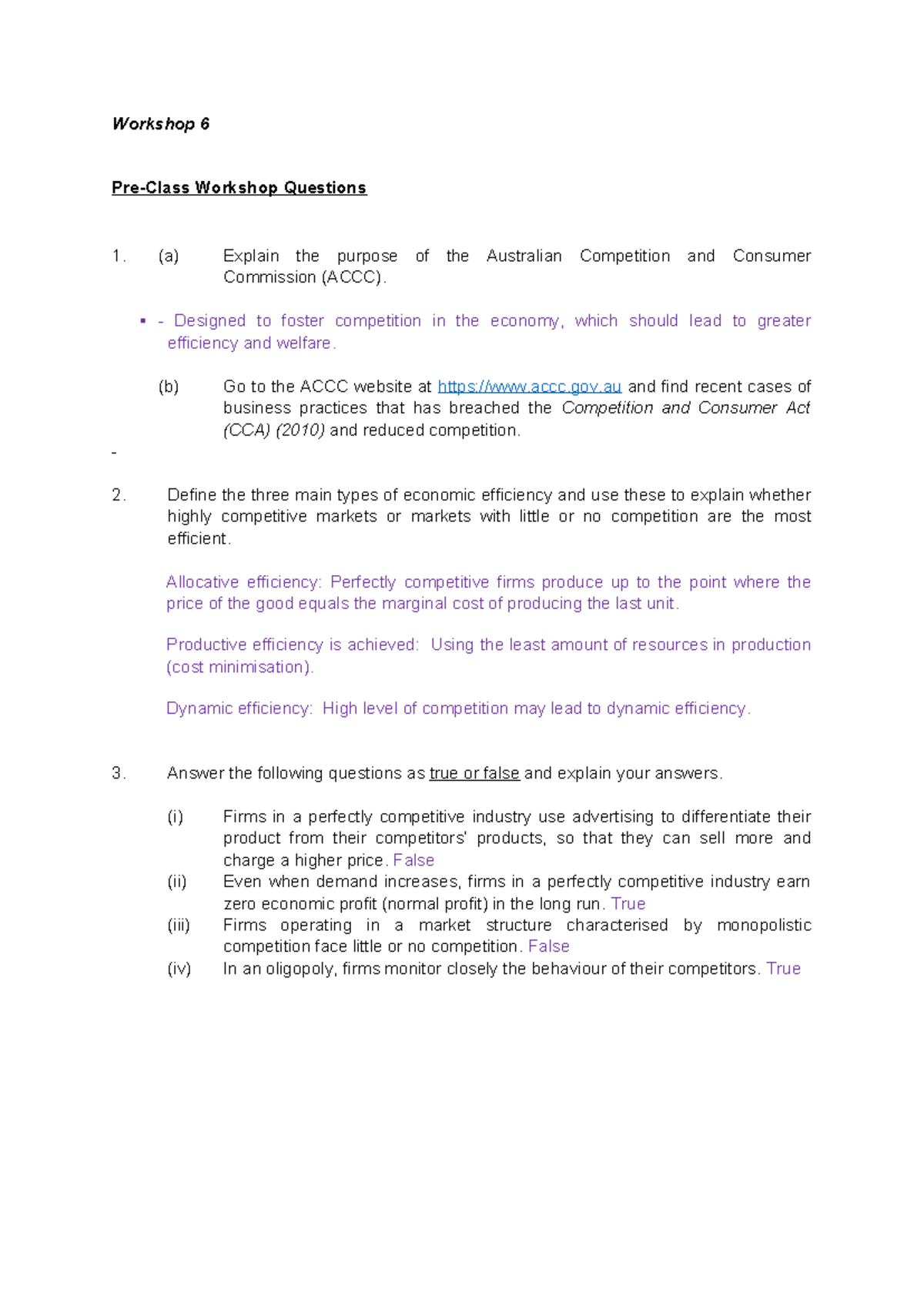 BUS171 WS 6 - pre-WS questions - Workshop 6 Pre-Class Workshop ...
