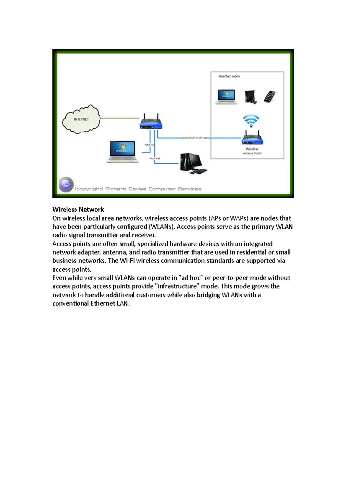 Activity 1intro - Wireless Network On wireless local area networks ...