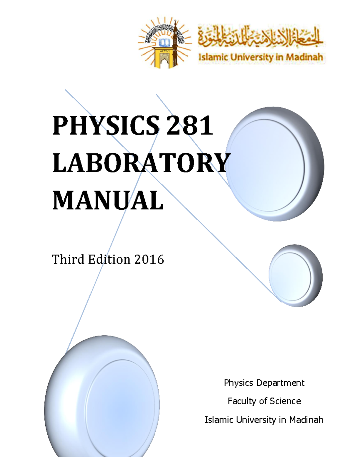 PHYS 3101 Lab Manual - PHYSICS 281 LABORATORY MANUAL Third Edition 2016 ...