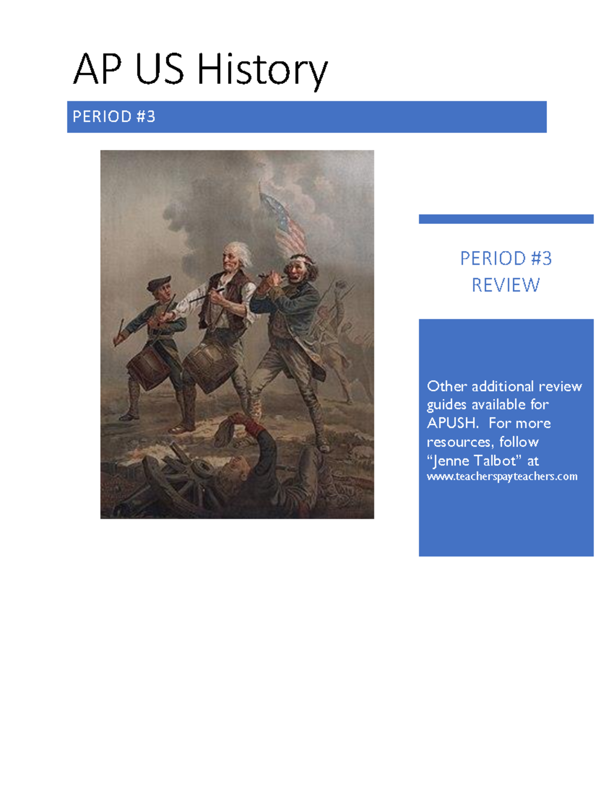 Period 3 Review Notes - In this document, the causes of the Seven Years ...