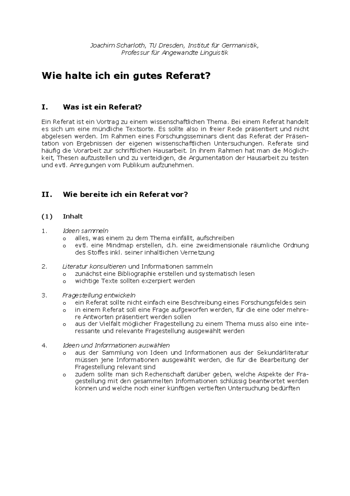 Handout Referat - Hili - Joachim Scharloth, TU Dresden, Institut für ...