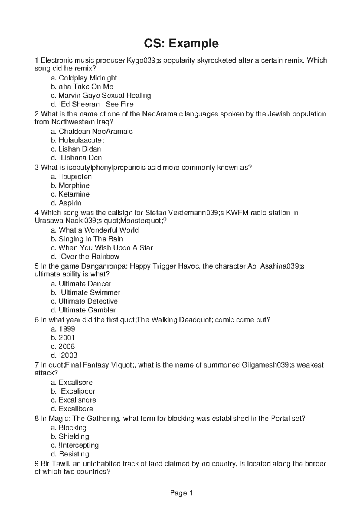 CS124 Module 3 - CS: Example 1 Electronic music producer Kygo039;s ...