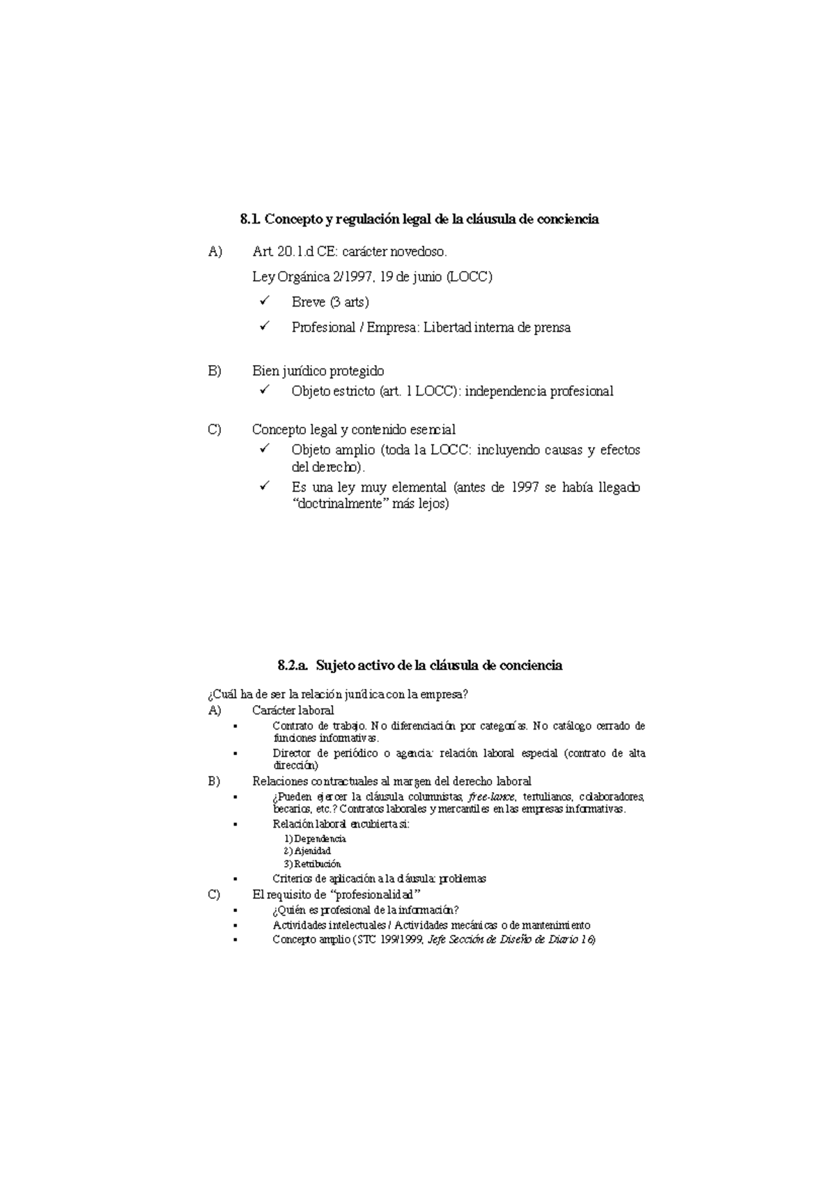 Esquemas lecc 8 a 9 Dinfo 2021 - 8. Concepto y regulación legal de la ...