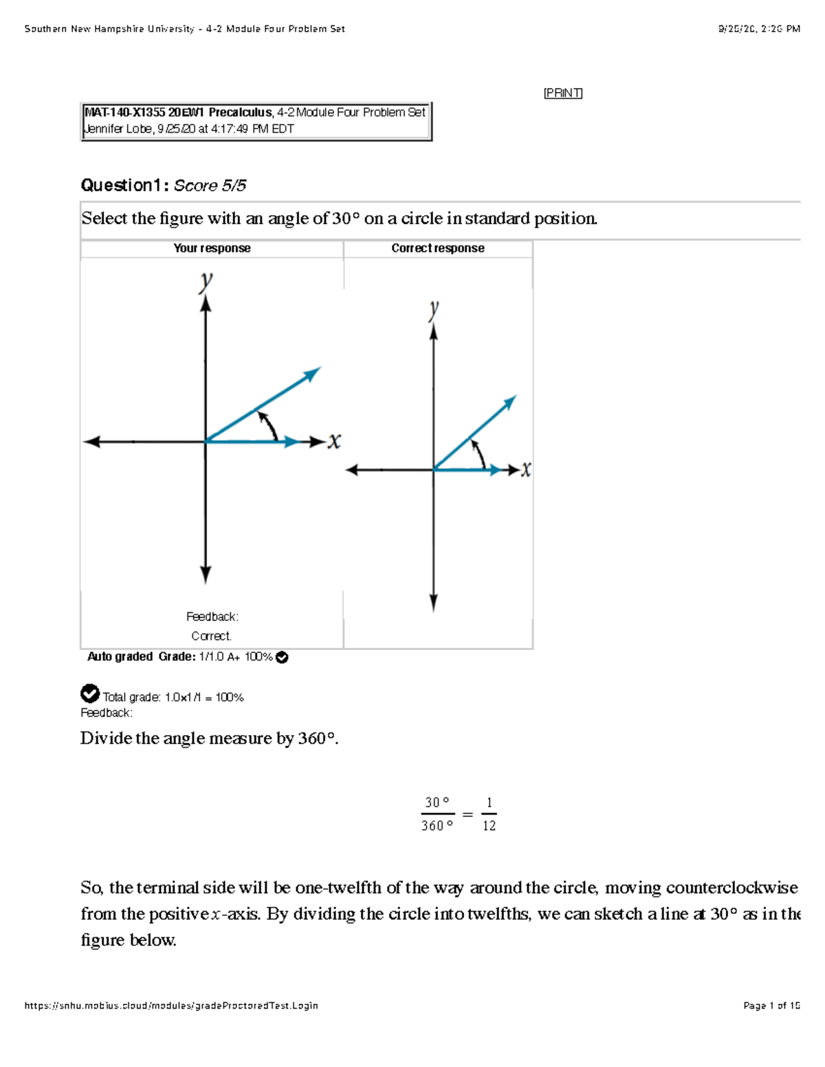 Southern New Hampshire University 4 2 Module Four Problem Set.pdf - [PRINT] MAT-140-X1355 20EW1 ...