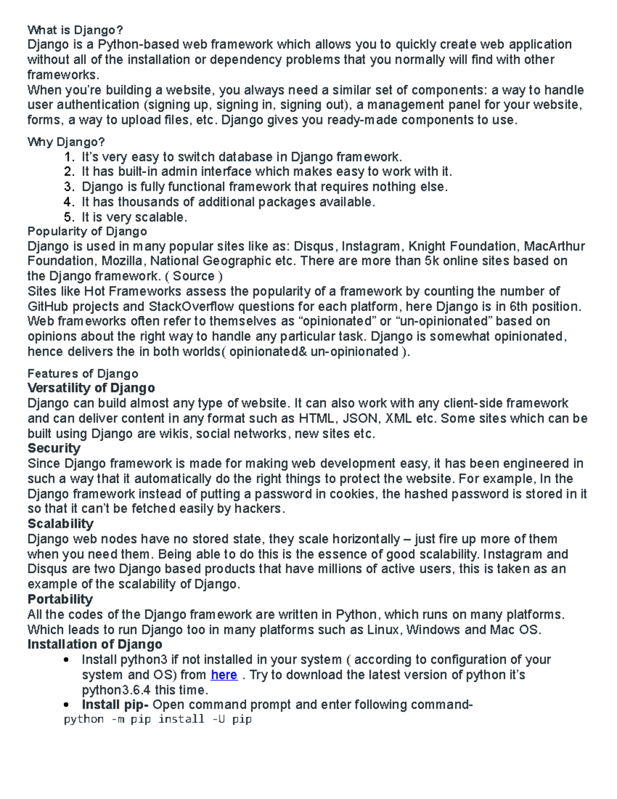 What is Django 2 - sdas - What is Django? Django is a Python-based web framework which allows ...