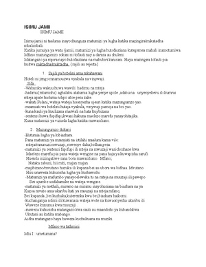 Barua Rasmi NA Kumbukumbu - BARUA RASMI Barua ambazo hu a nd i k w a na ...