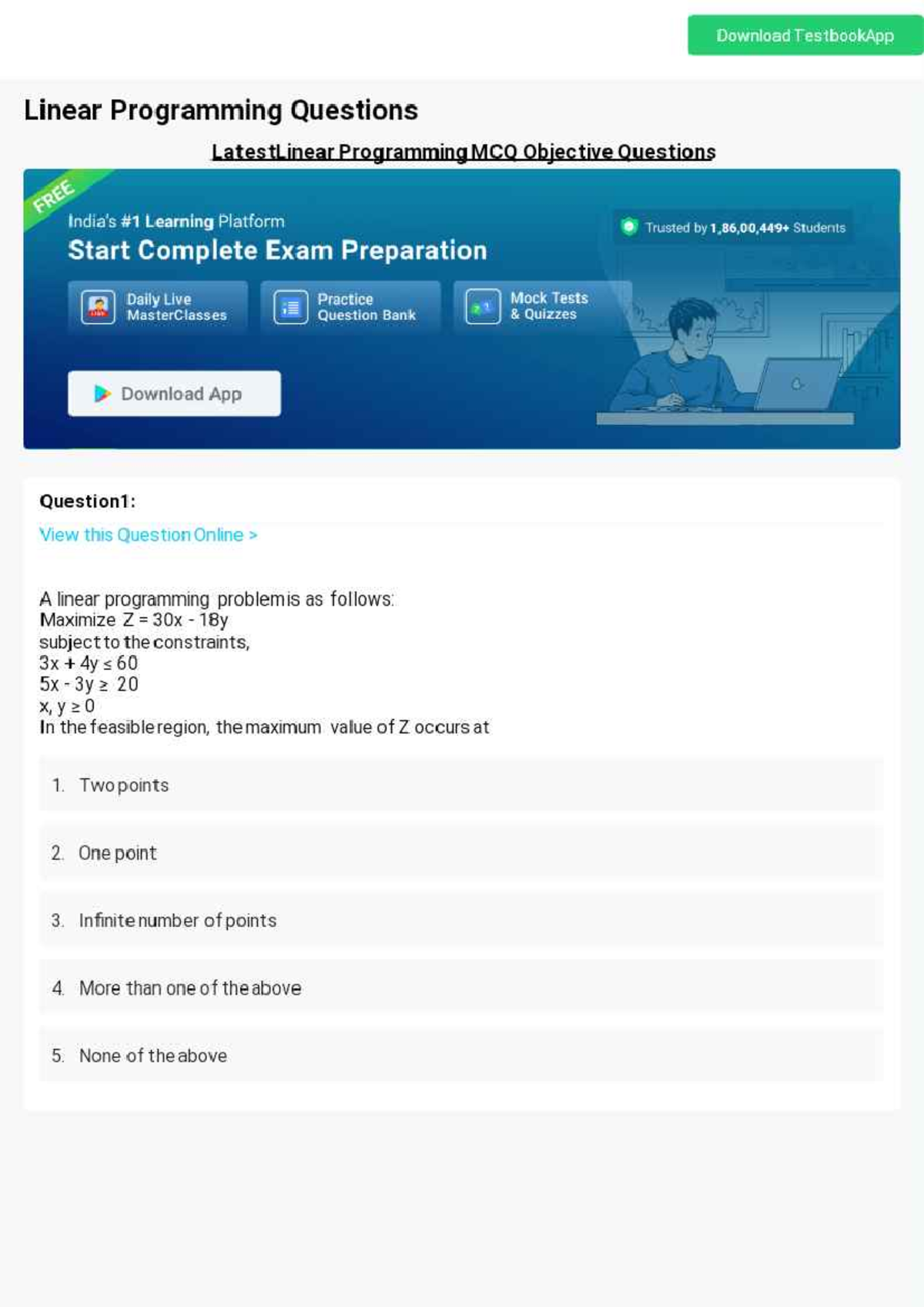 Mcq on linear programming 5eea6a0e39140 f30f369e4e4 - Computer ...