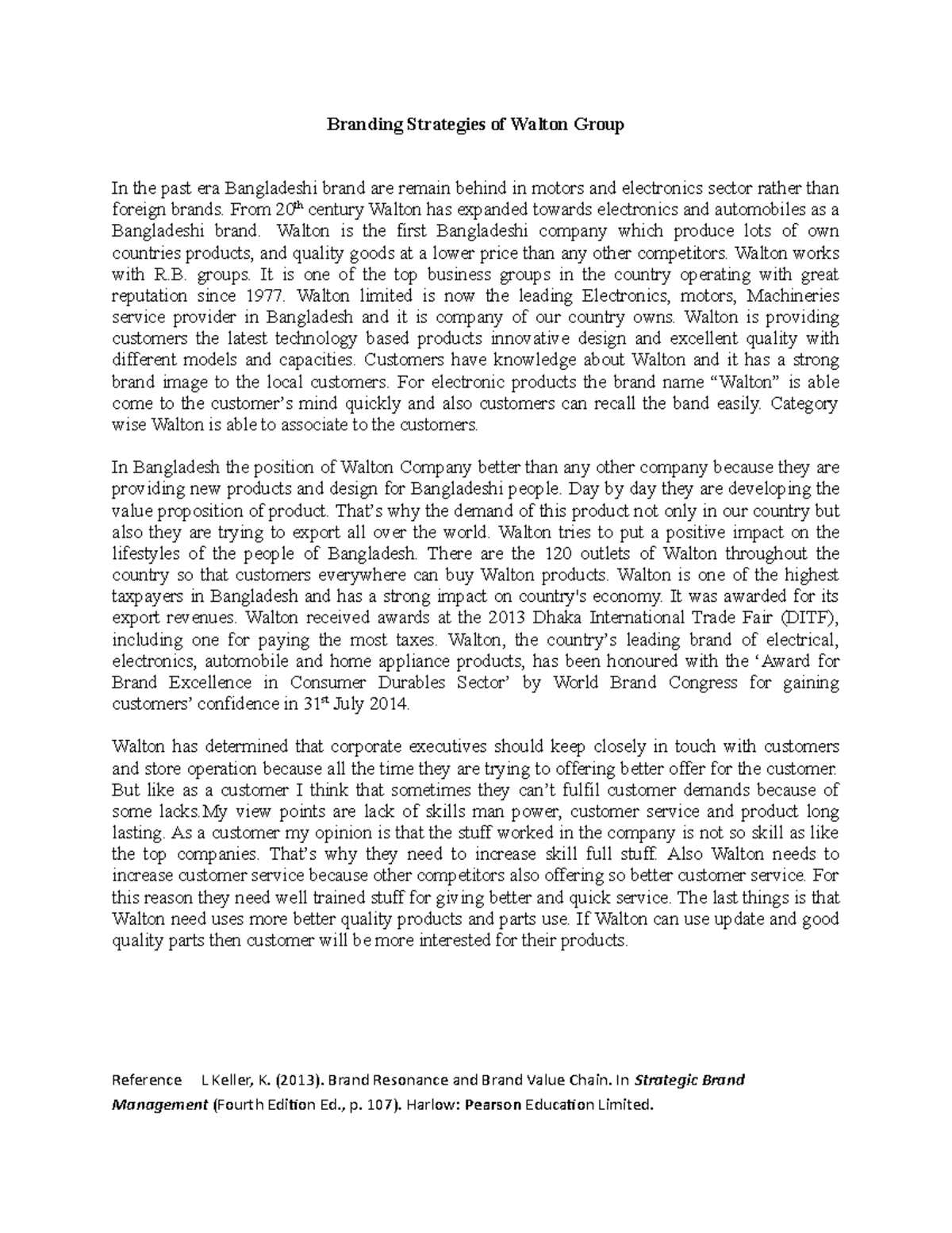 Branding Strategies of Walton Group - From 20th century Walton has ...