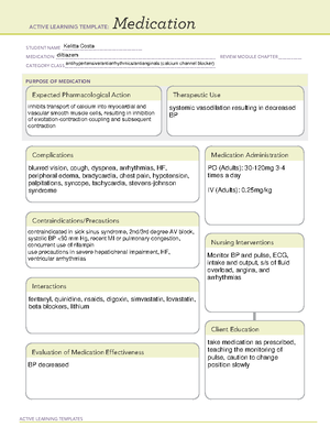 ATI Med Template - Cyanocobalamin - ACTIVE LEARNING TEMPLATES ...