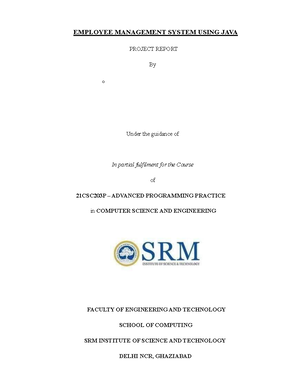 Sudoku Solver Using Backtracking Algorithm - SRM INSTITUTE OF SCIENCE ...
