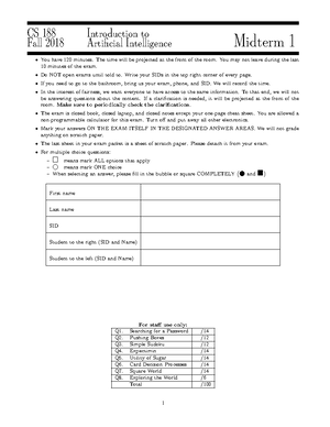 CS4013 5013 SP2023 midterm review part3 - C S 4013/5013: Artificial ...