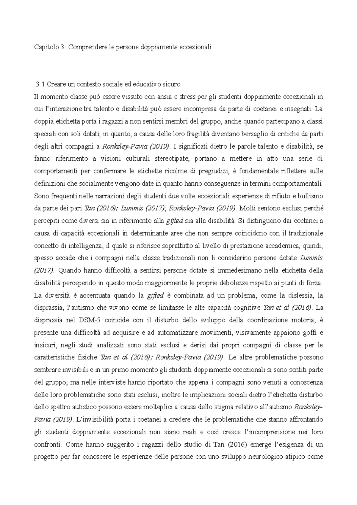 Capitolo 3 - Disamina articolata sulla doppia eccezionalità - Capitolo ...