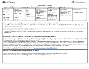 Jackson Weber. v Sim Wksht - Clinical Worksheet Date: 7/11/24 Student ...