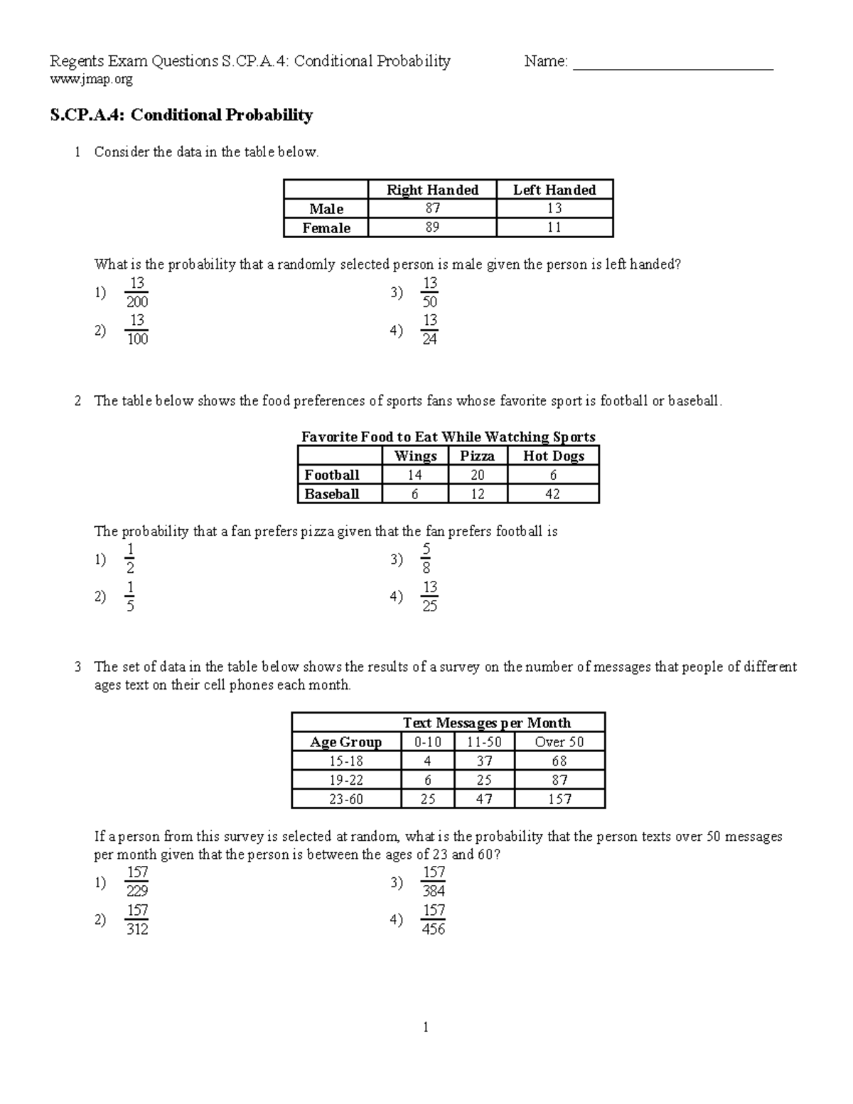 S.CP.A - conditionals - Regents Exam Questions S.CP.A: Conditional ...