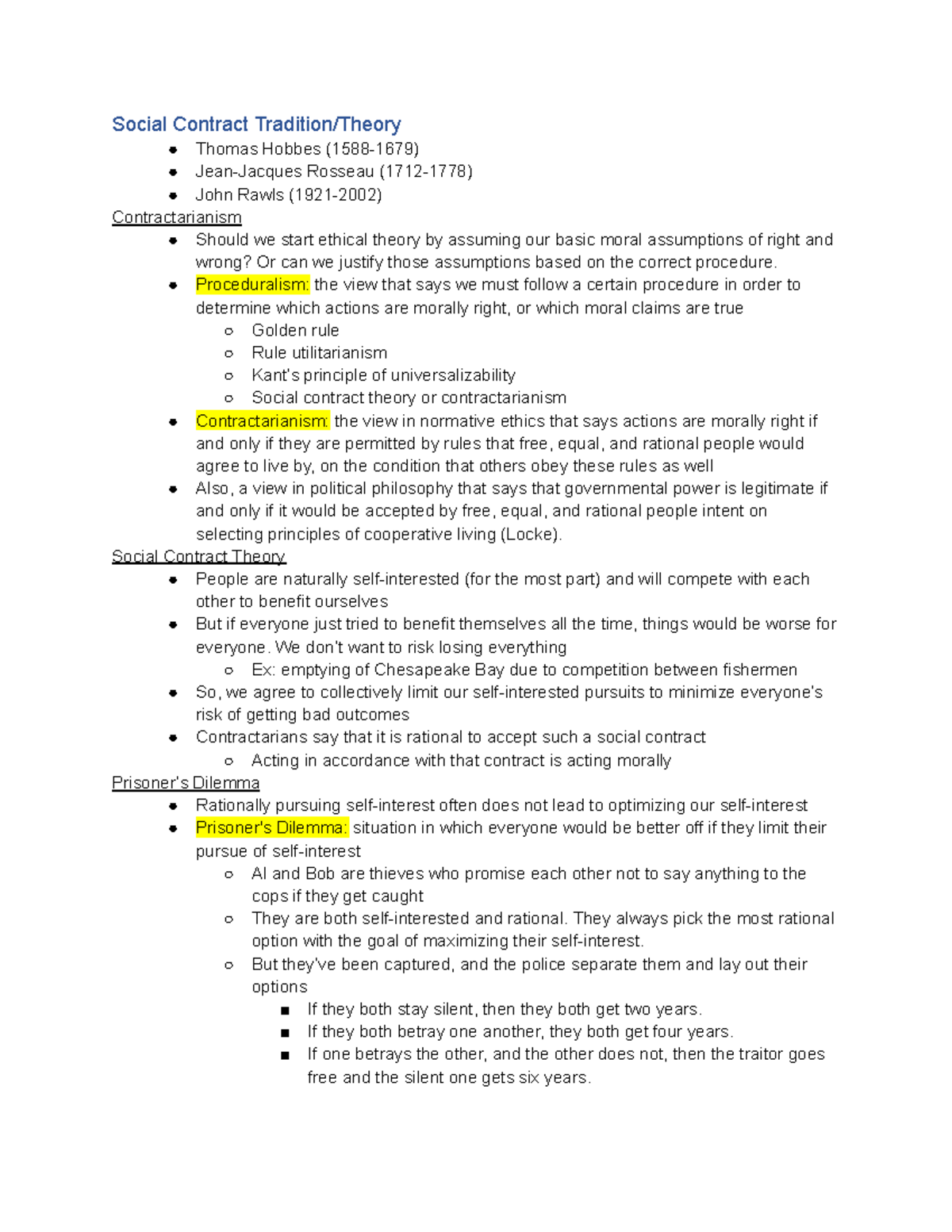 Social Contract Tradition Theory - Social Contract Tradition/Theory ...
