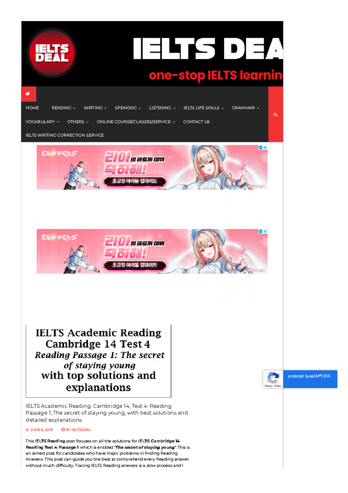 IELTS Academic Keyword table for IELTS reading you can get easily ...