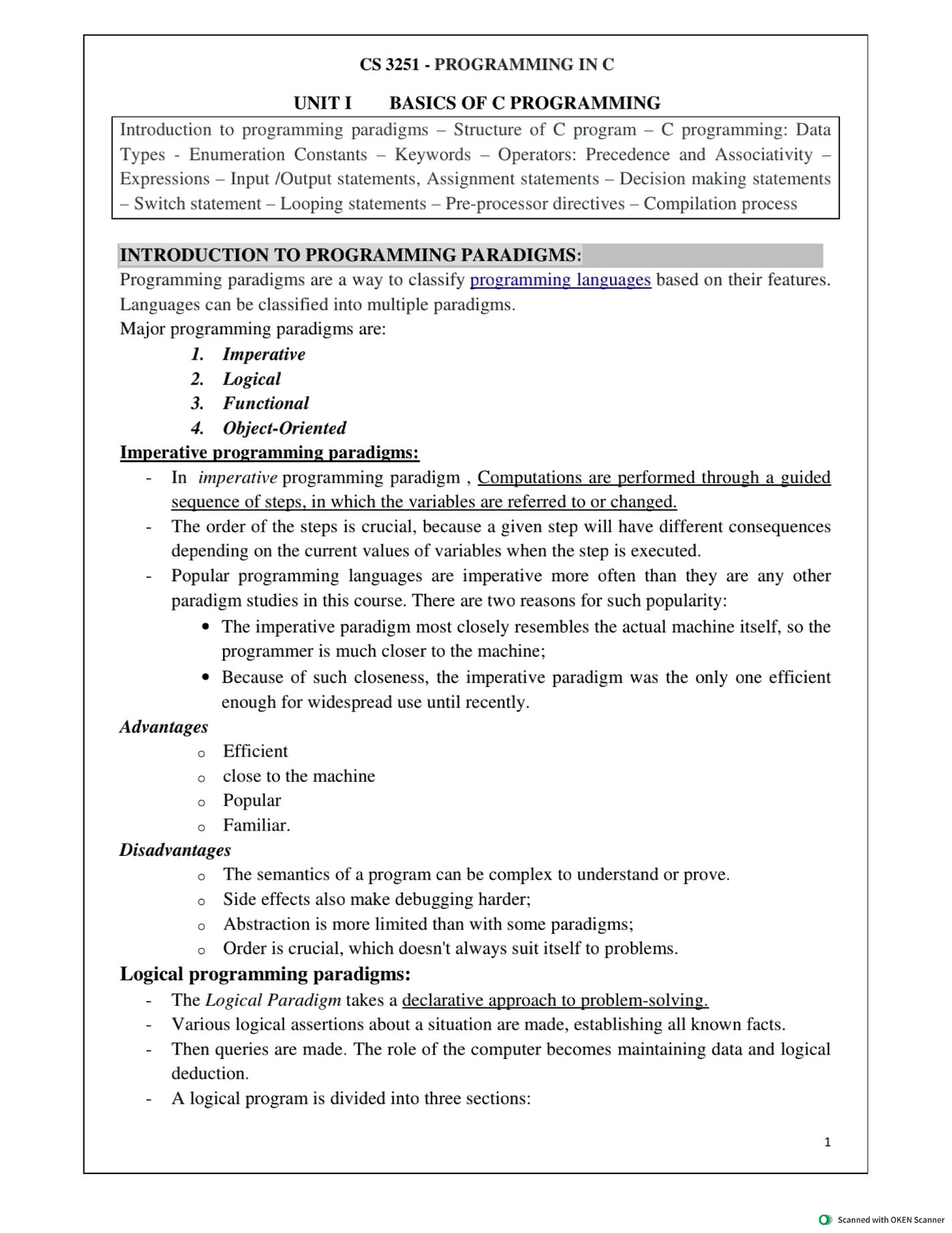 C 5 Units - Engineering chemistry - Studocu