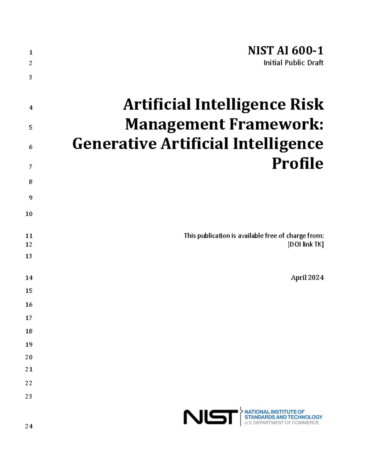 NIST.AI.600-1 - documentacion acerca del NIST - 1 NIST AI 600- 1 2 Initial Public Draft ...
