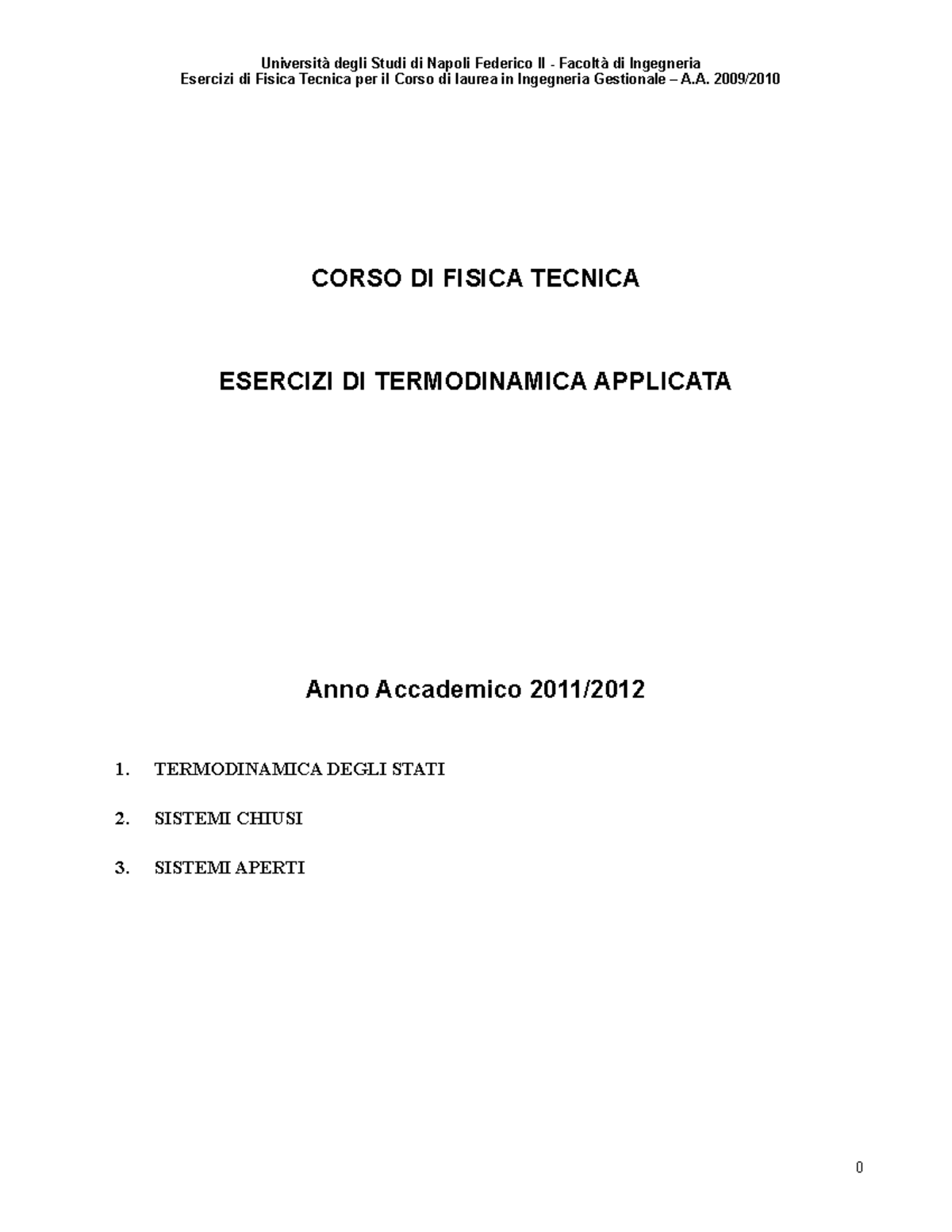 Cap. 1 Termod. degli Stati - Esercizi di Fisica Tecnica per il Corso di ...