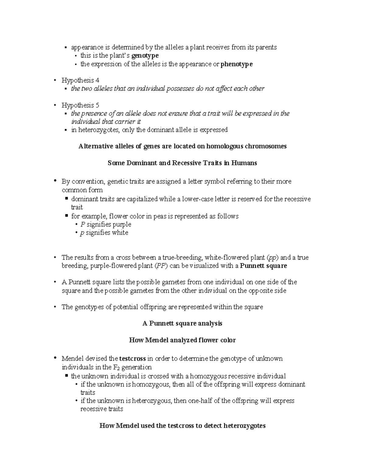 16 Mendelian Genetics 2012 iii - appearance is determined by the ...