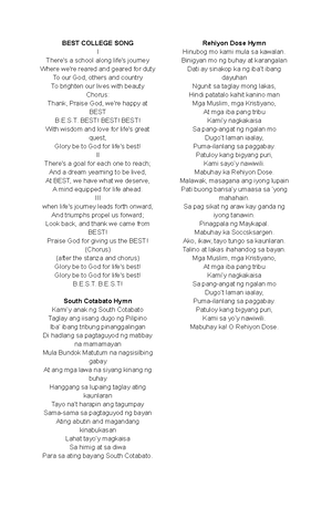 ESP - Sample of test paper. - B.E.S College of Polomolok Inc. Valencia ...