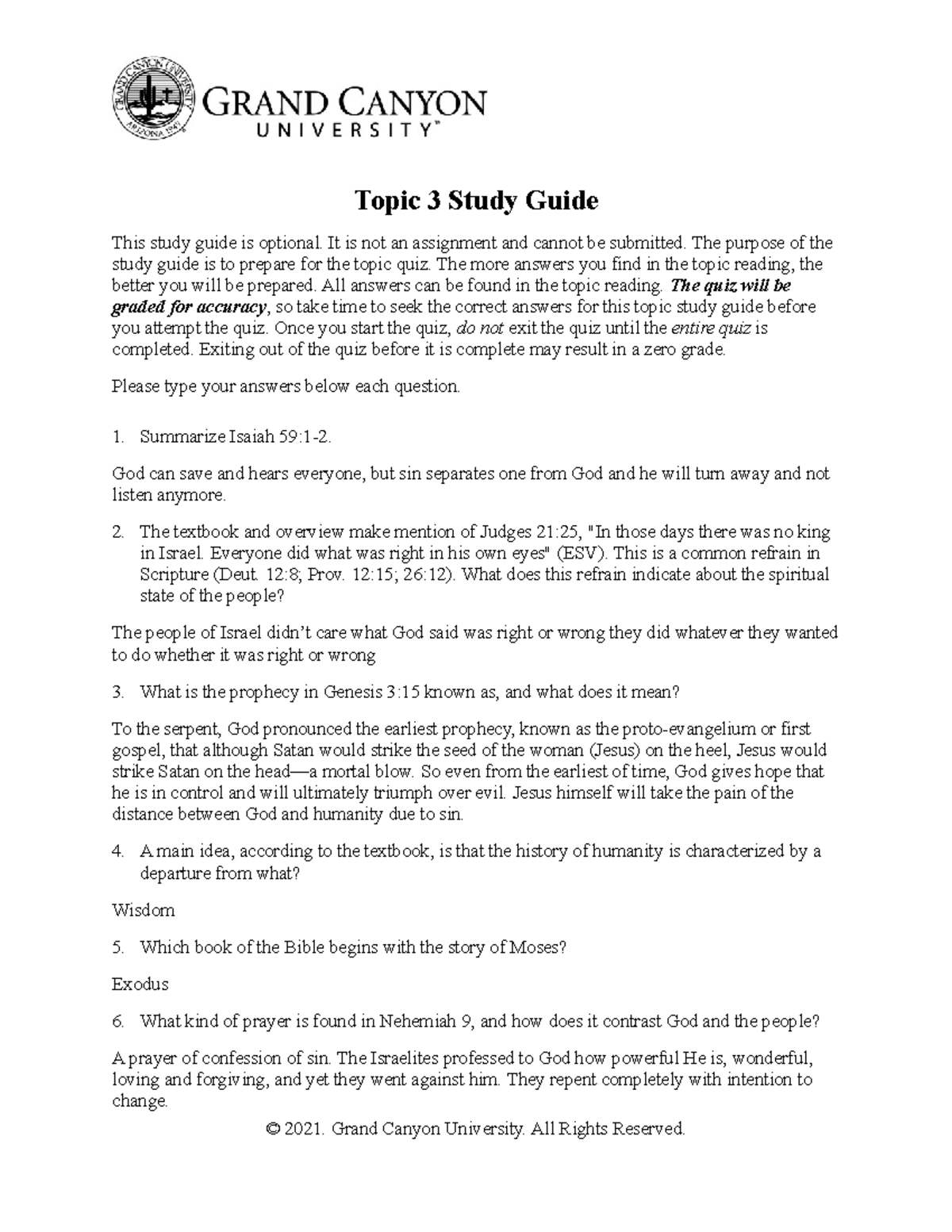 CWV 101 301 RS T3Study Guide Online - Topic 3 Study Guide This study ...