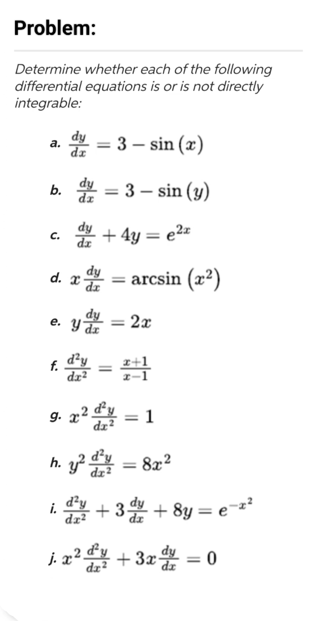 Differential Equations Problems - Studocu