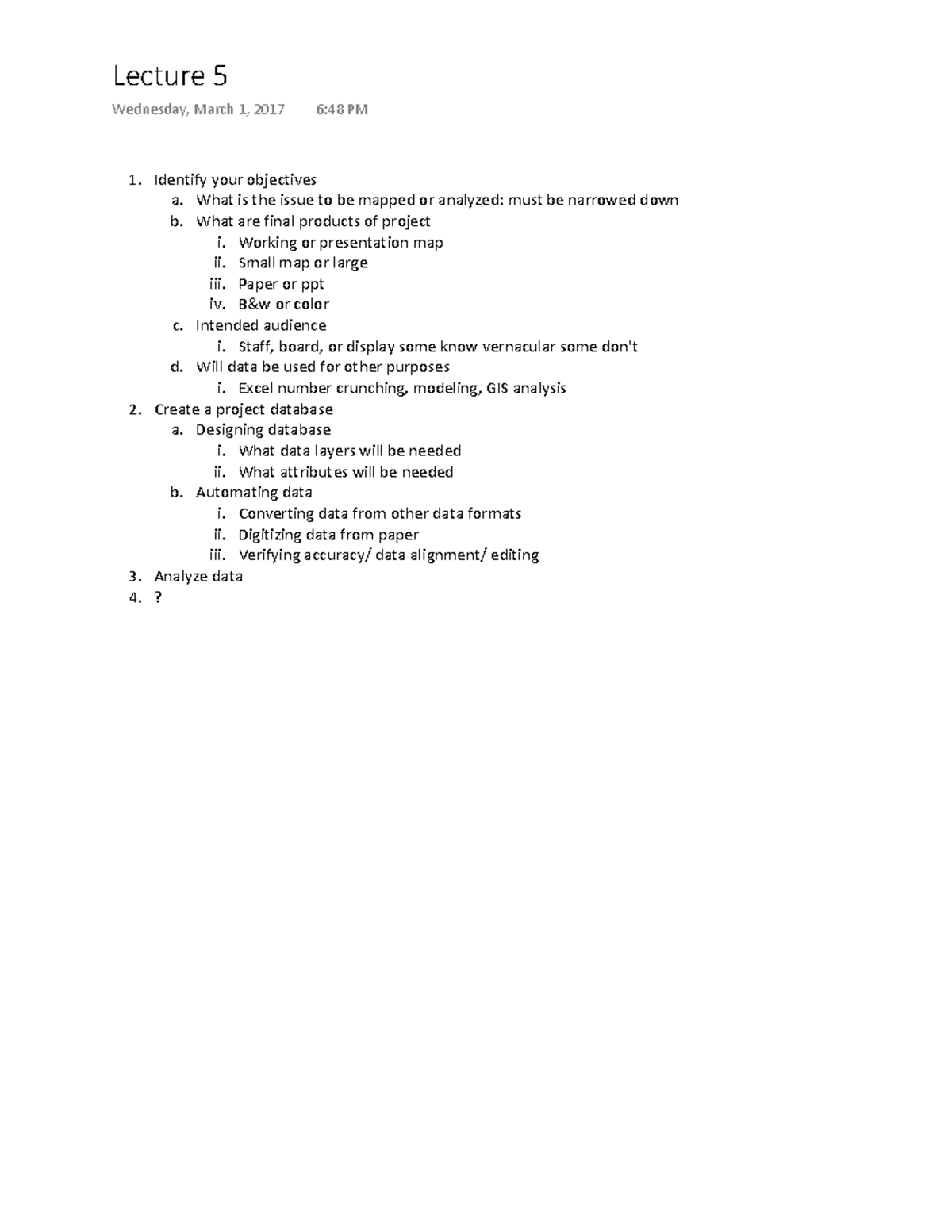 LEcture 5 - Professor Williams - Lecture 5 Wednesday, March 1, 2017 6: ...