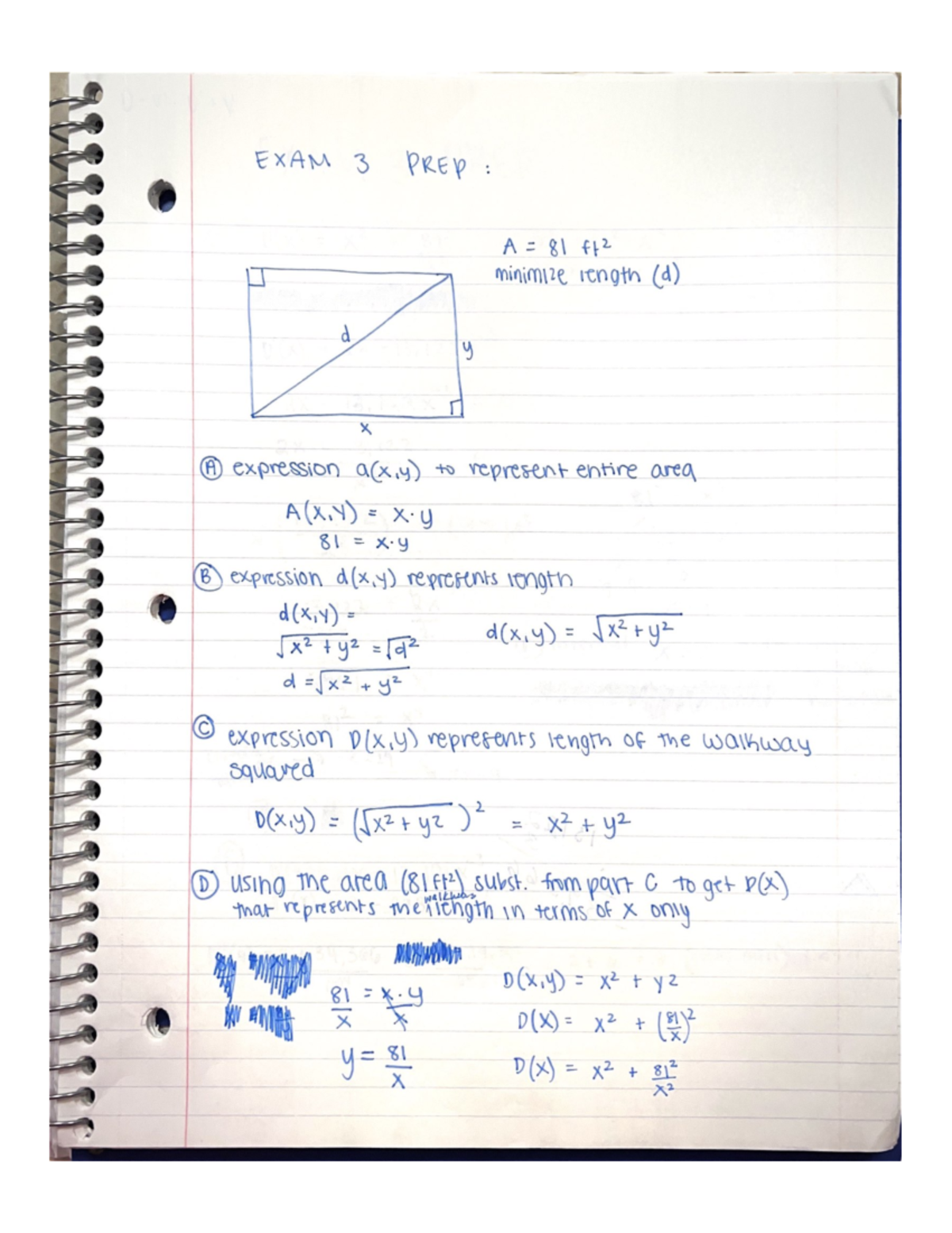 Exam 3 Prep - Calc - Wiggins - MATH 10283 - Studocu