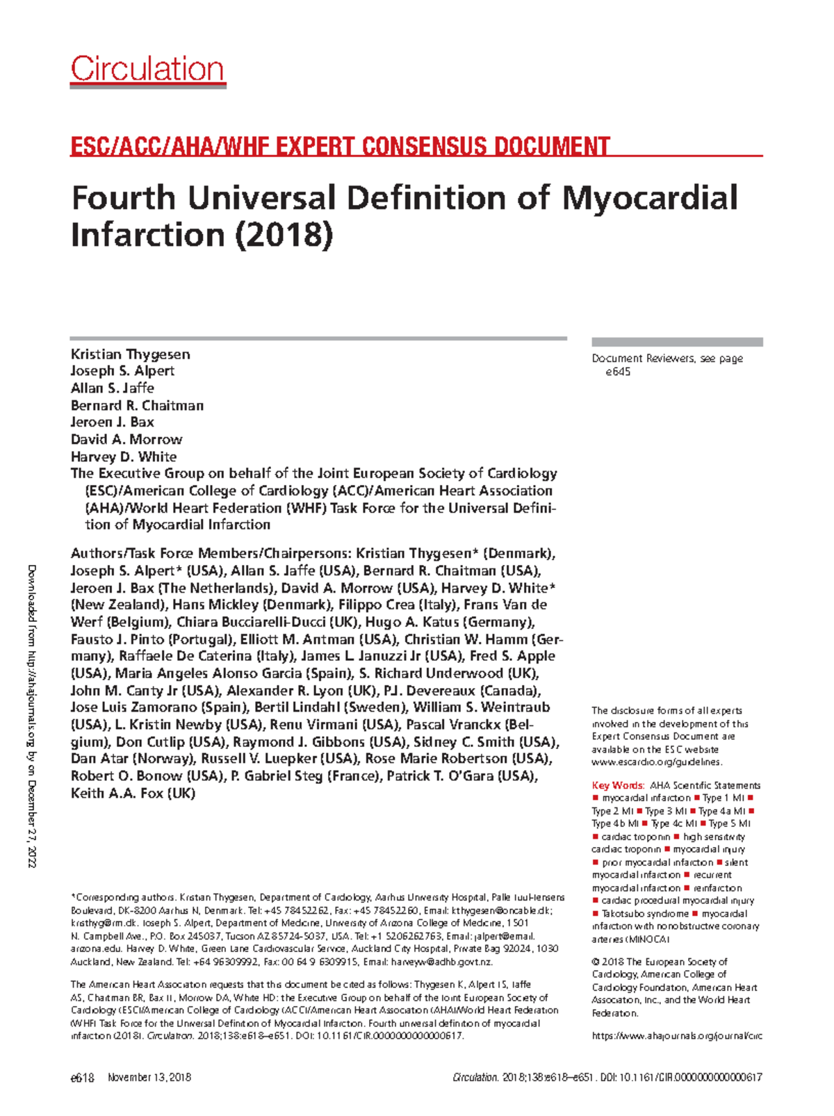 CIR - Nursing - e618 November 13, 2018 Circulation. 2018;138:e618–e651 ...