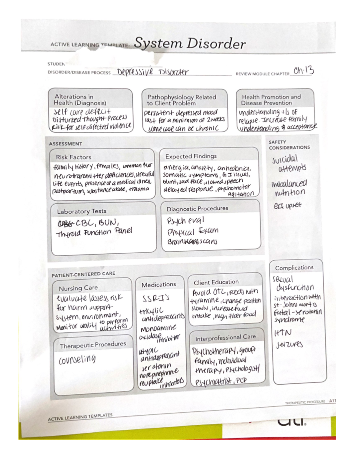 Ati templates - ati - NUR2520L - Studocu