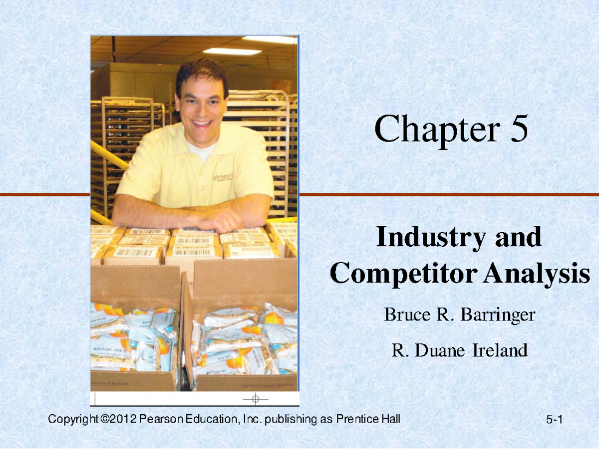 Esbm 05 - Entrepreneurship - Chapter 5 Industry and Competitor Analysis ...