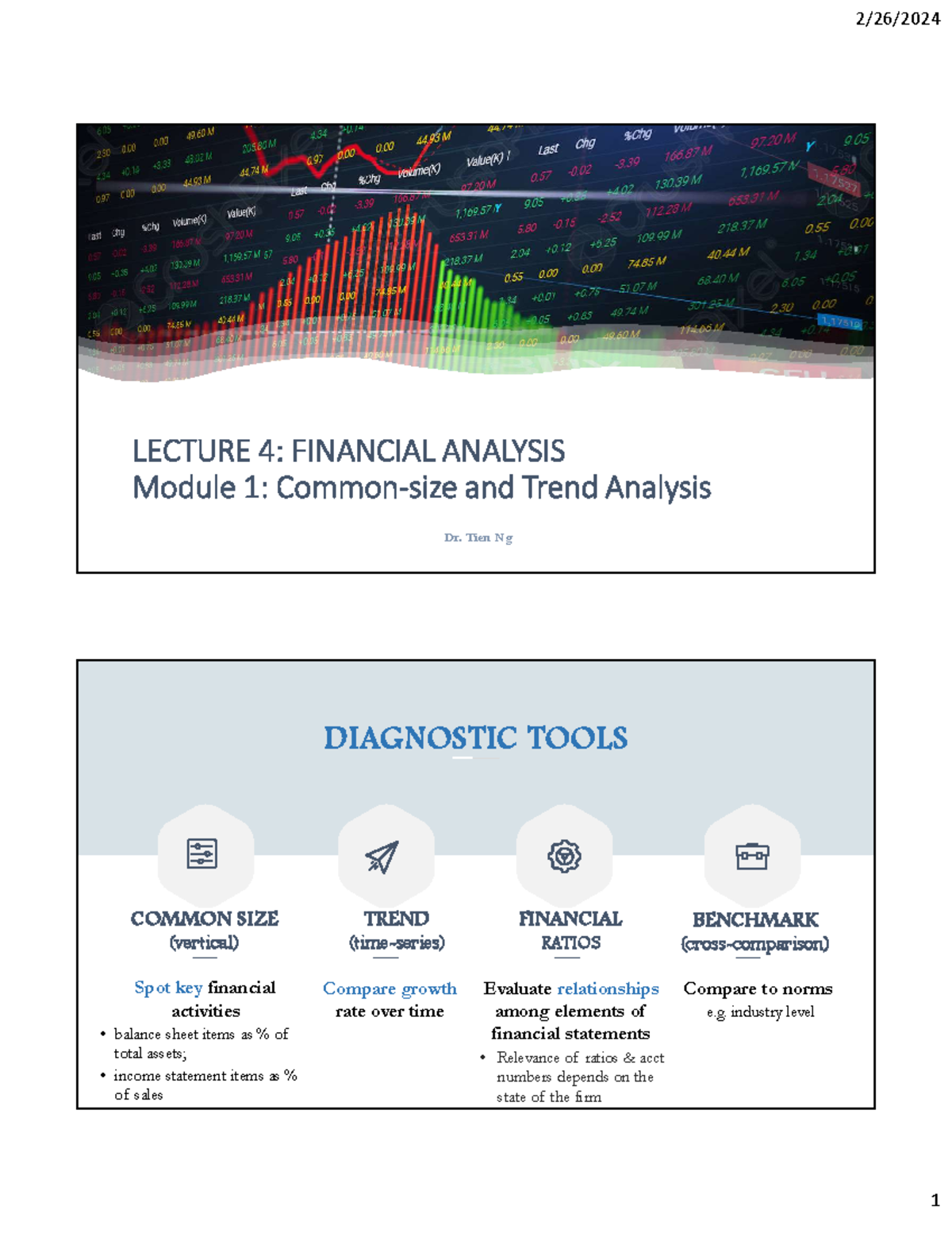 Iubav Lecture 4 Module 1 Common-size and Trend Analysis (S2 2023 2024 ...