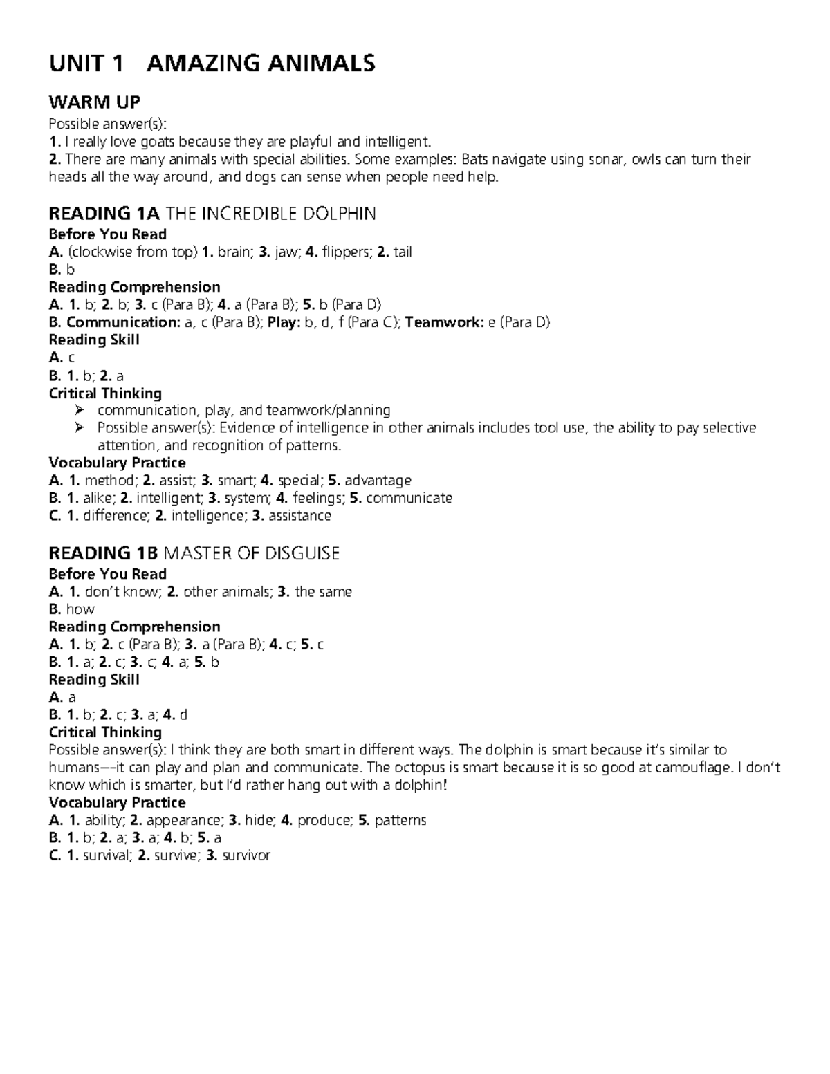 Reading explorer 3_E 1 SB + Online WB sticker code KEY （1） - UNIT 1 ...