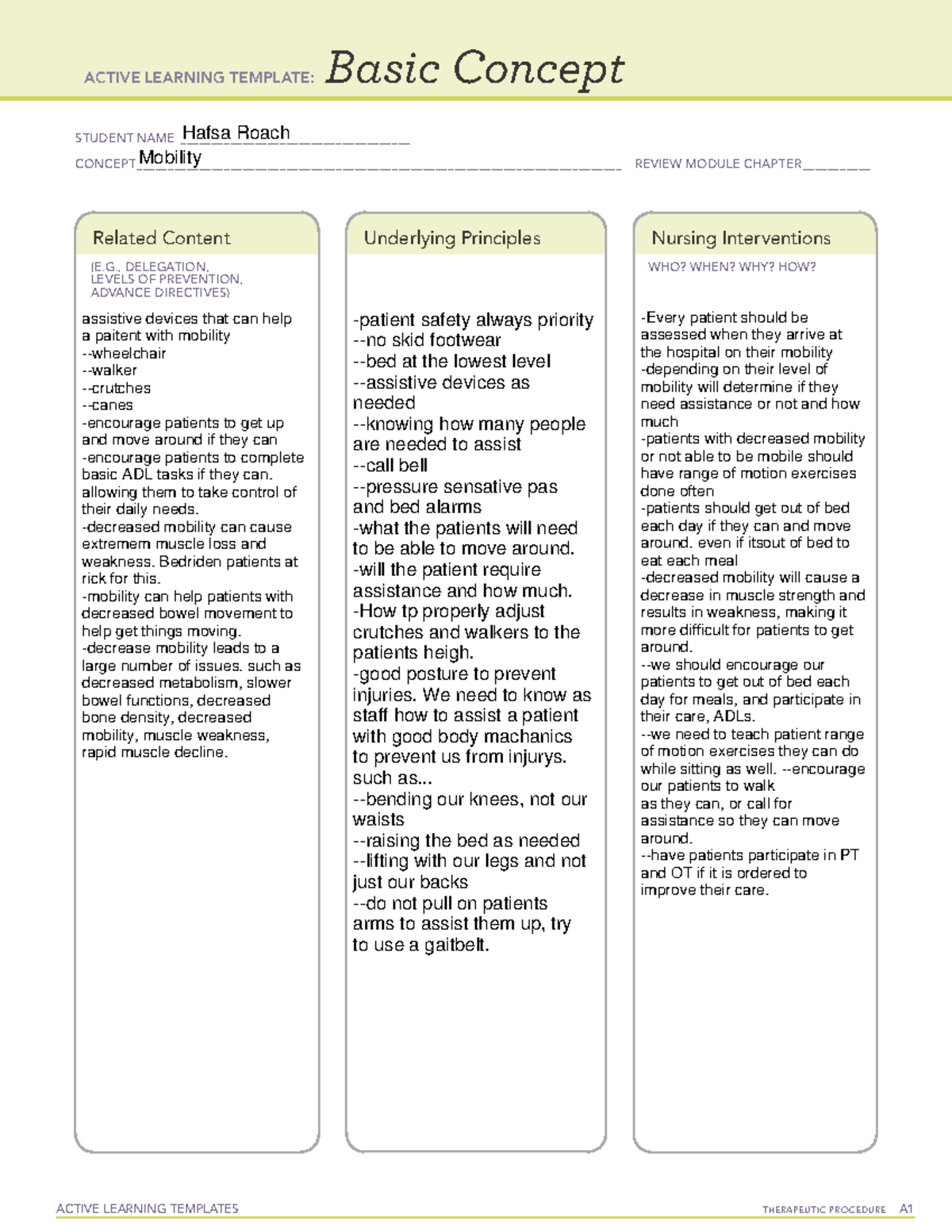 Mobility Template - 255 - ACTIVE LEARNING TEMPLATES TherapeuTic ...