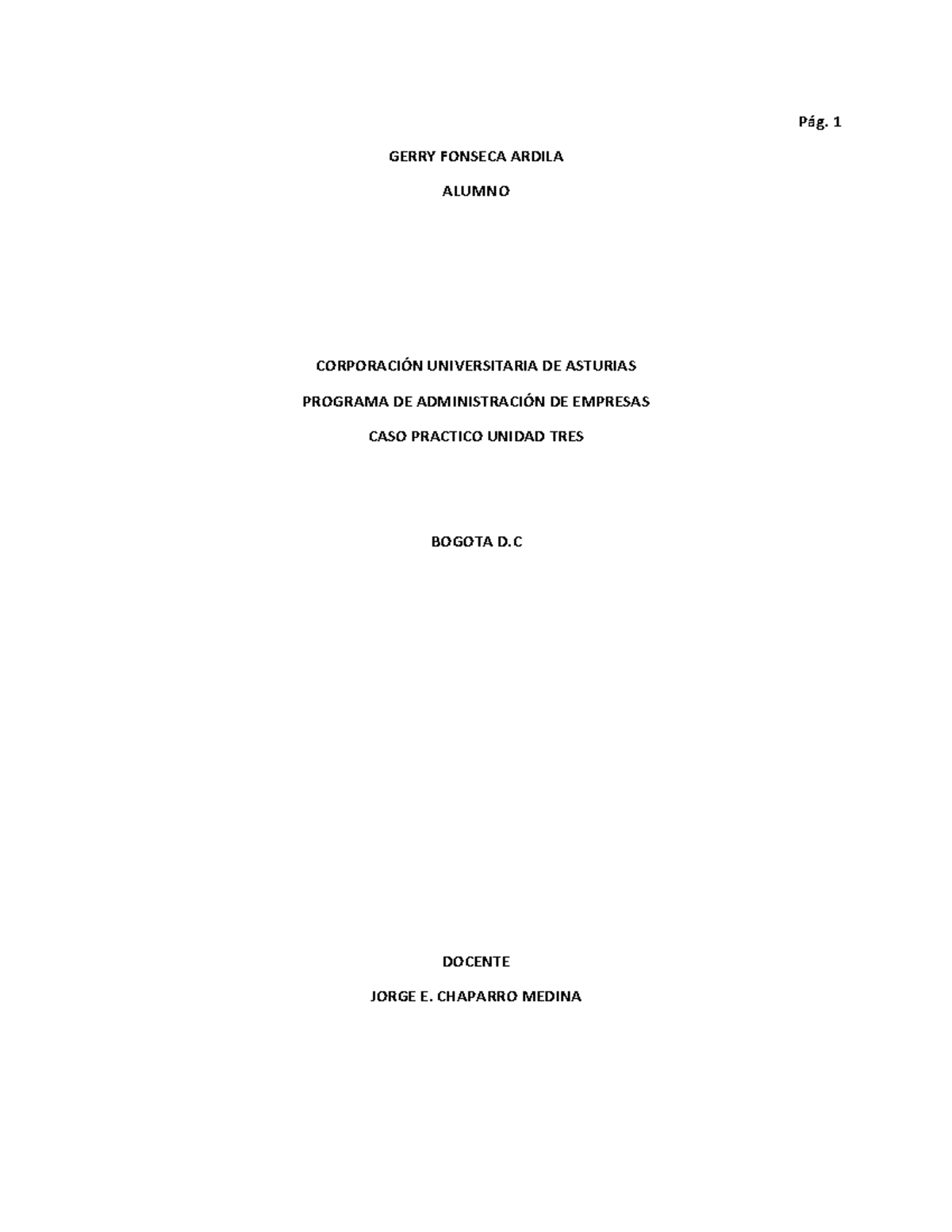 Document - trabajo caso practico unidad 2 - P·g. 1 GERRY FONSECA ARDILA ...