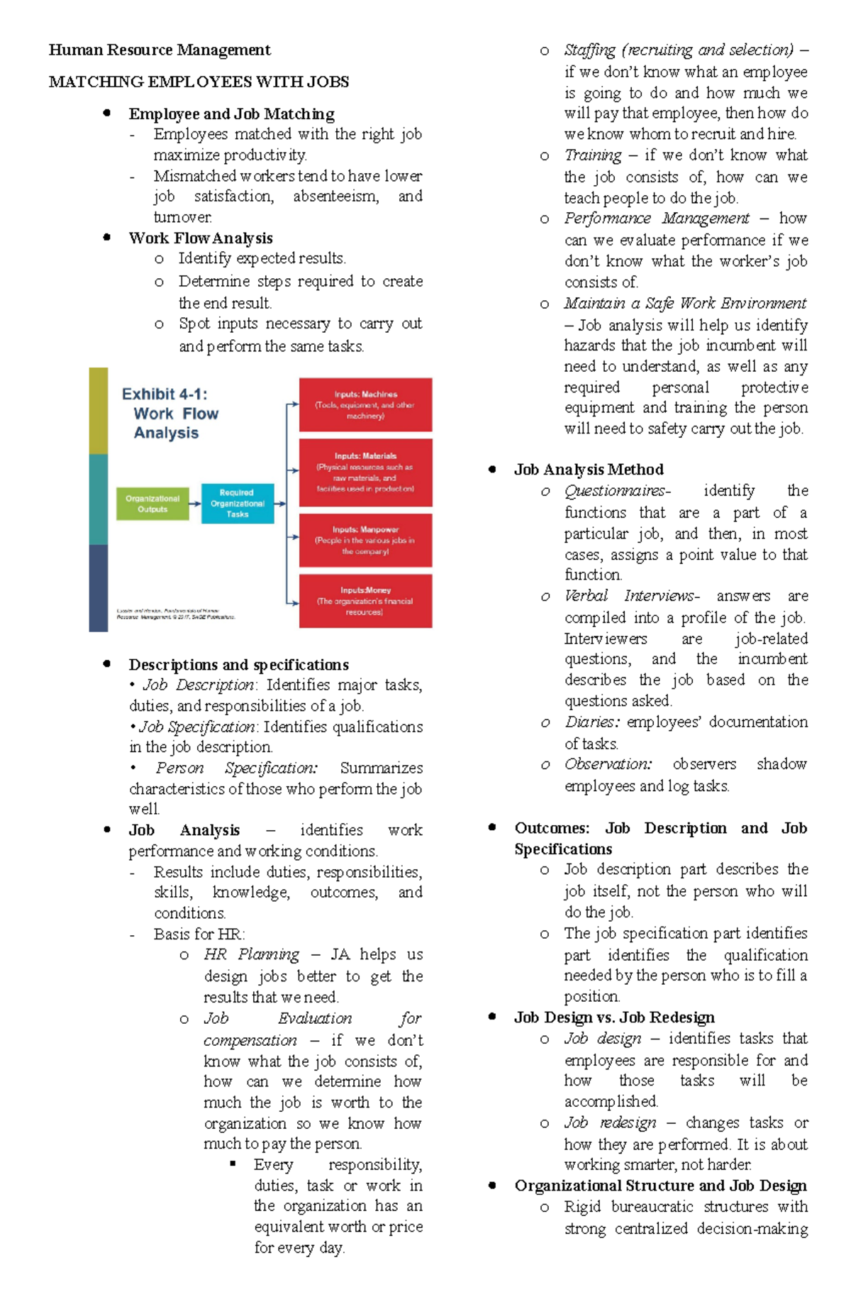 Human Resource Management - Human Resource Management MATCHING ...