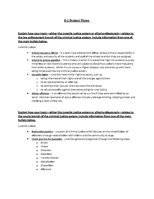 CJ-112 - SNHU - Intro to Criminal Justice - Studocu