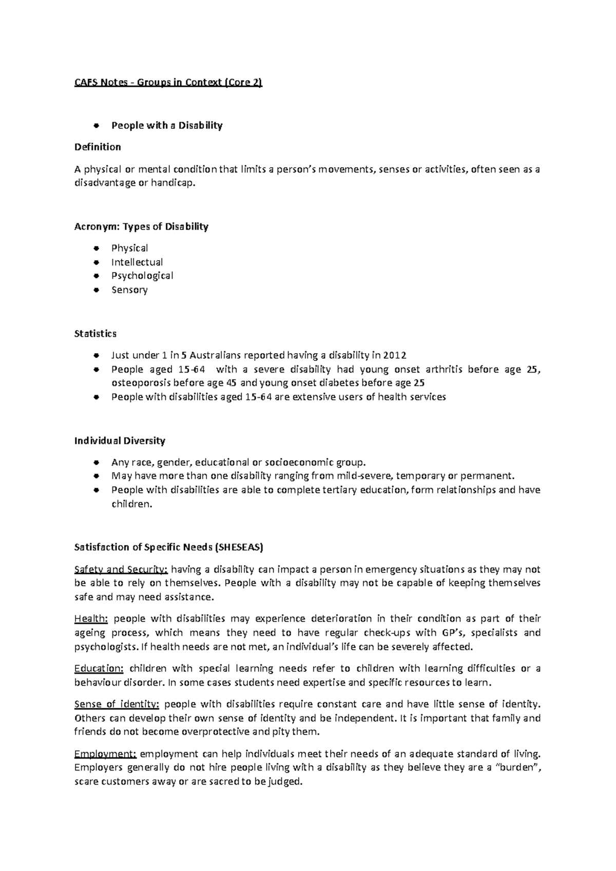 2019 CAF Groups in Context Notes - CAFS Notes - Groups in Context (Core ...