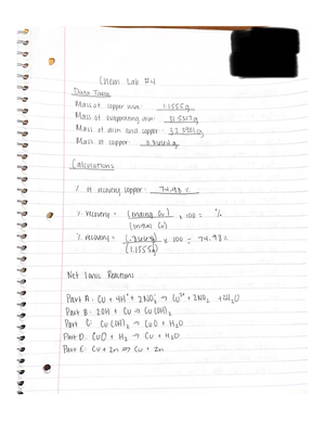 Chem 207 Exp 2 JJ - experiment - EXPERIMENT 2 Proper Use of Laboratory ...