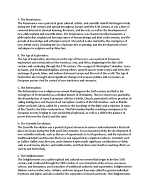 Western civ - A. The Industrial Revolution: The Industrial Revolution ...