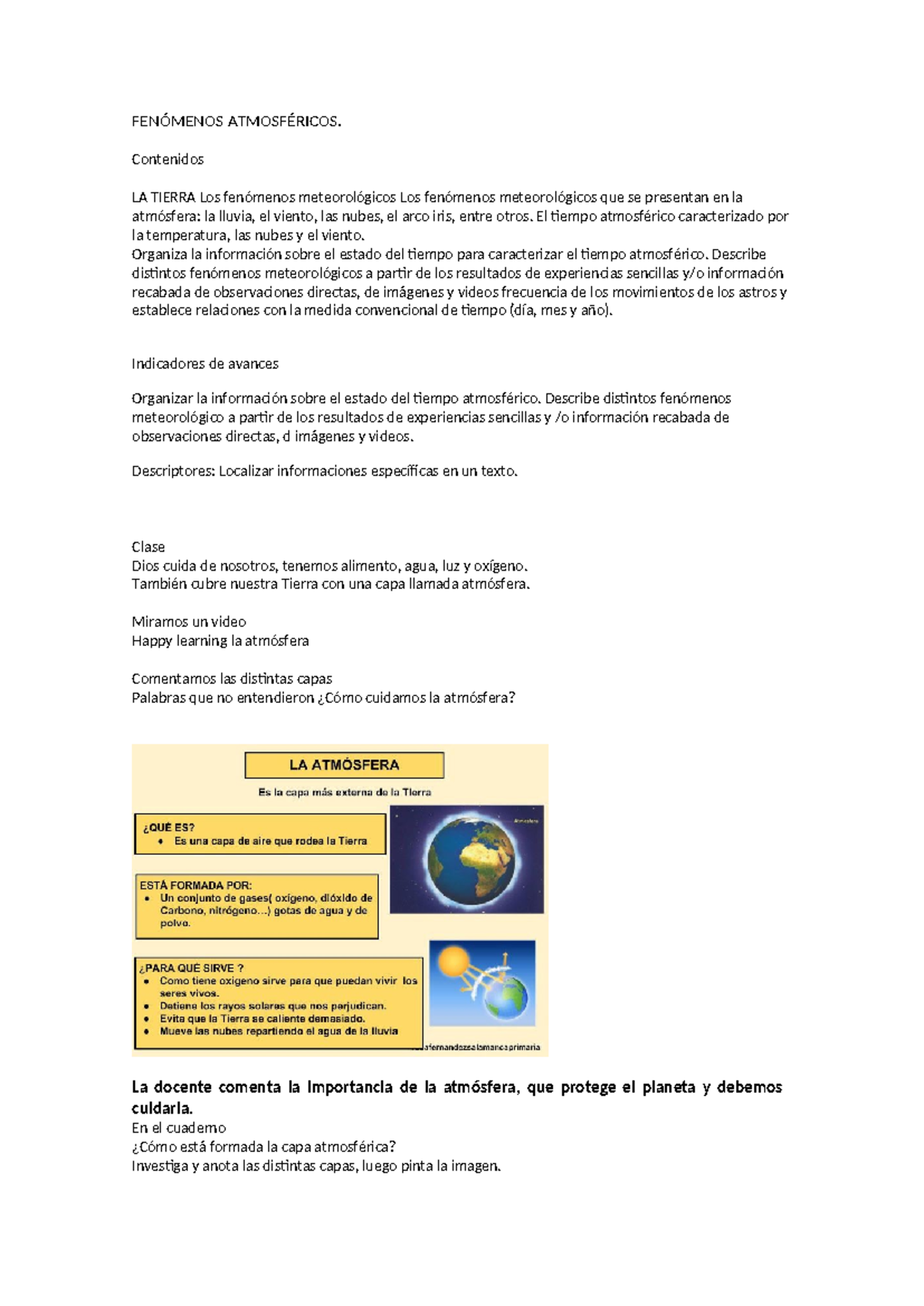 Fenómenos Atmosféricos 3º ep - FENÓMENOS ATMOSFÉRICOS. Contenidos LA ...