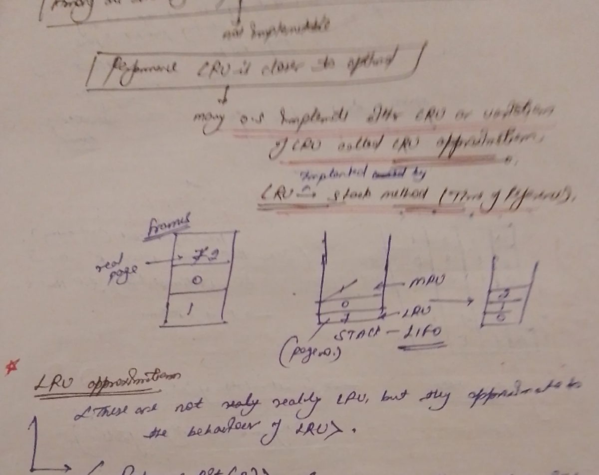 LRU approximations - LECTURE NOTES FROM GATE ACADEMY - Operating System ...