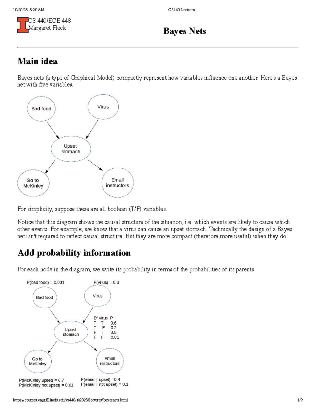 whole final overview - courses.engr.illinois/cs440/fa2023/lectures/bayesnets.html 1/ CS 440/ECE ...