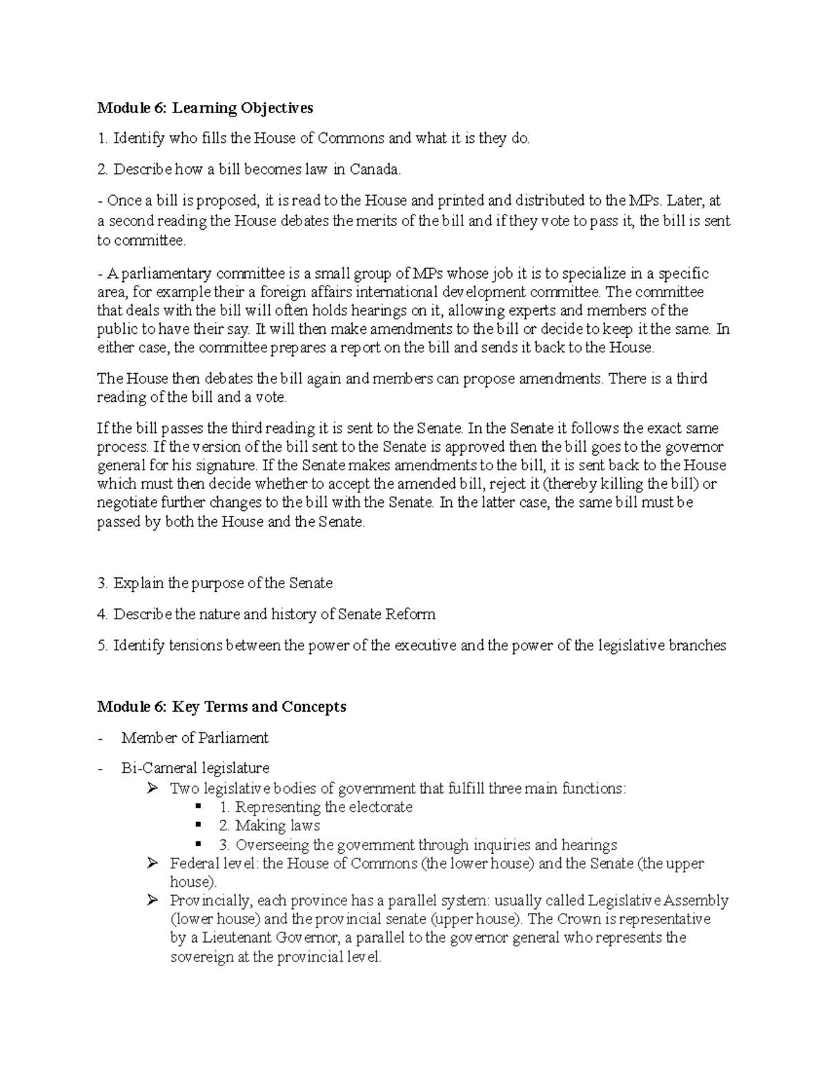 Module 6 - Prof Annalies Cooper - Module 6: Learning Objectives ...