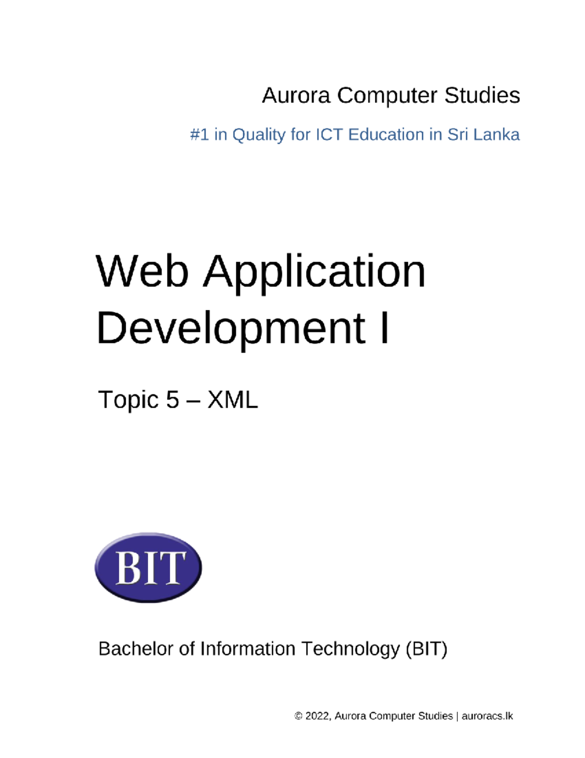 Web application development - Studocu