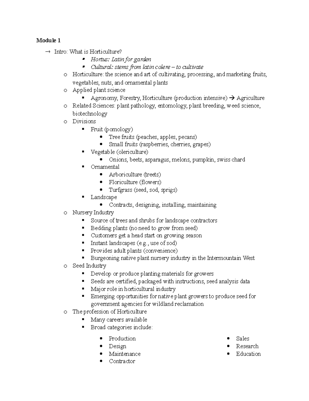 Unit 1 Notes - Unit 1; Modules 1-4; Quiz questions and answers; Exam 1 ...