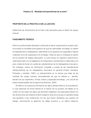 JSI - ERGONOMIA JSI - Práctica 9. Método JSI (JOB STRAIN INDEX ...