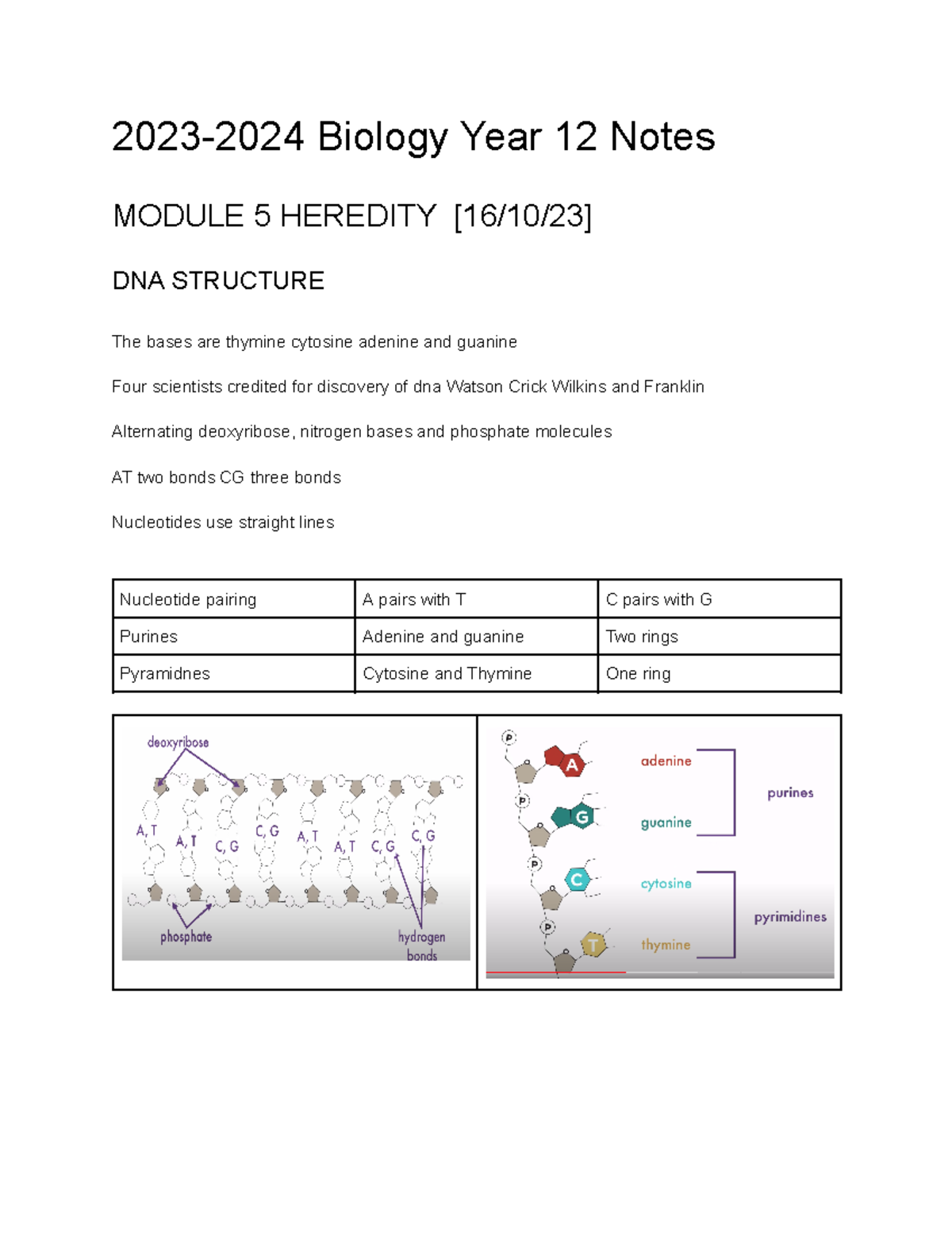 Shared Biology Notes - 2023-2024 Biology Year 12 Notes MODULE 5 ...